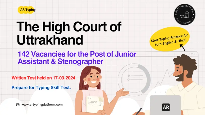 The High Court of Uttrakhand Junior Assistant/Stenographer Recruitment ...