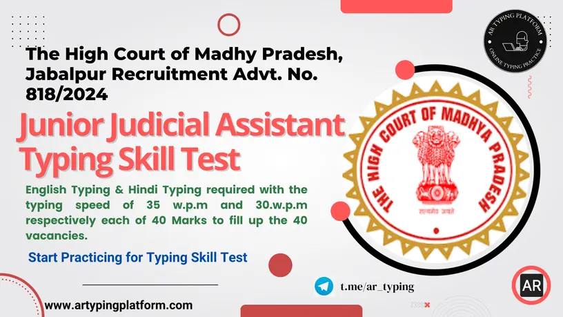 The High Court of MP, Jabalpur (MPHC) Junior Judicial Assistant (JJA ...