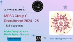 Maharashtra MPSC Group-C Recruitment English Typing & Marathi Typing Rules.